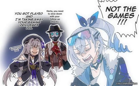 Silver Wolf Herta And Screwllum Honkai And More Drawn By Cioccolatodorima Danbooru