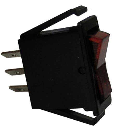 Pico Canada Illuminated Spst Slim Rocker Switch Red 12 V 9413 5 11