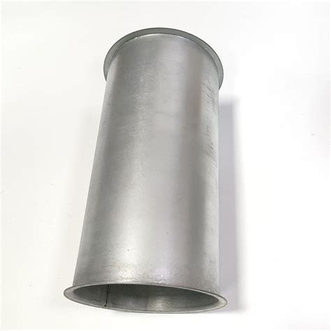 Galvanized Plate Dust Extraction Pipe Dust Collection Process Ventilation Flanged Ducting