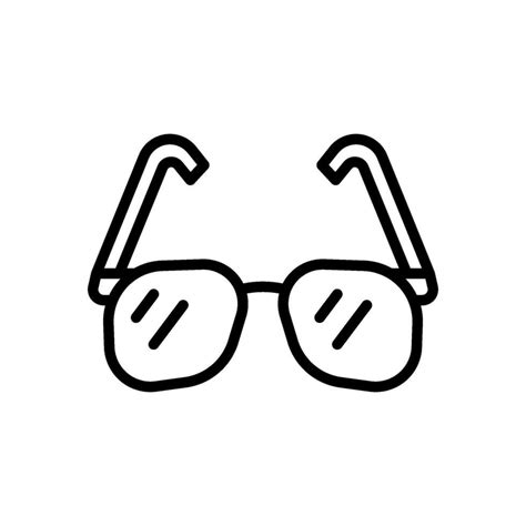 Sunglasses Black White Icon In Line Style 25945014 Vector Art At Vecteezy