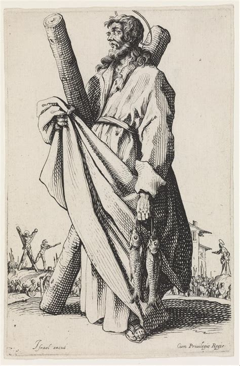 St Andrew By Jacques Callot Buy Fine Art Print