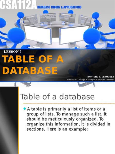 Database Tables Explained Pdf Data Type Table Database