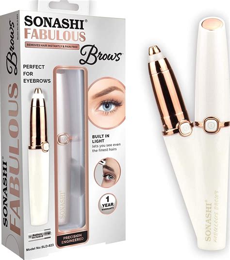 Sonashi Fabulous Brows Hair Remover Shaver Sld 823 White Gold