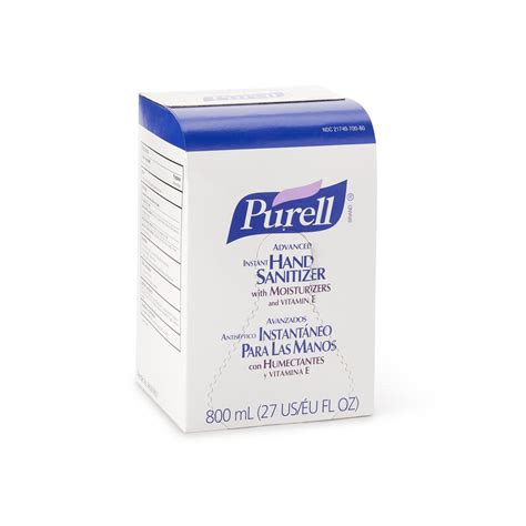 Gojo 9657 12 Hand Sanitizer Purell® Advanced 800 Ml Ethyl Alcohol Gel
