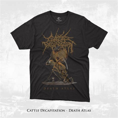 Camiseta Cattle Decapitation Death Atlas Escorrega O Preço