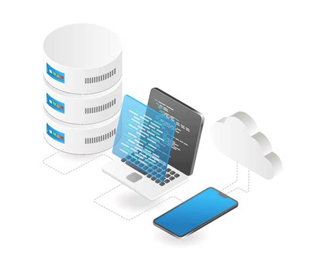 Database Server Programming Language Network 27570771 Vector Art At