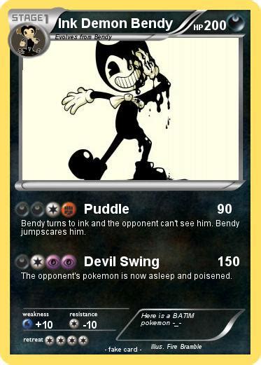Pokémon Ink Demon Bendy 1 1 Puddle My Pokemon Card