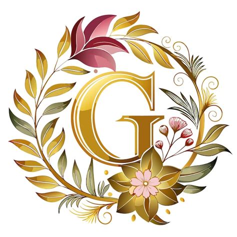 Uma Letra G é Pintada Em Ouro E Tem Uma Letra G Nela Vetor Premium
