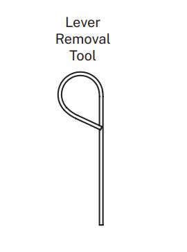I Need Help Removing The Outside Lever On My Cylindrical Lock Keyed