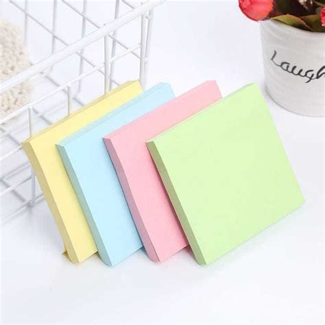 Jual Sticky Notes Polos 76x76mm 100lembar Kertas Catatan Kecil Mini