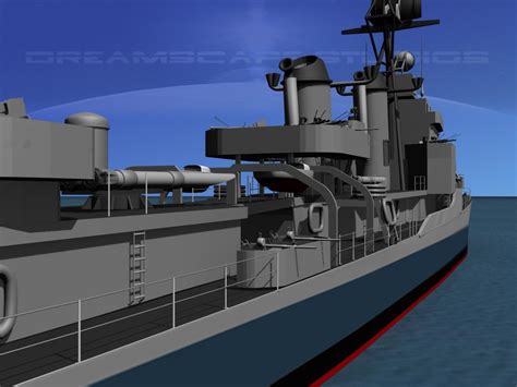 3d Gearing Class Destroyers Model