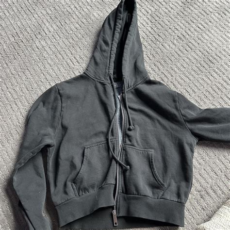 Crop Hoodie Zip Up From Cotton On Nwt Depop