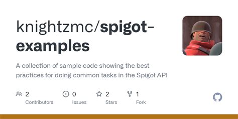 GitHub Knightzmc Spigot Examples A Collection Of Sample Code Showing The Best Practices For