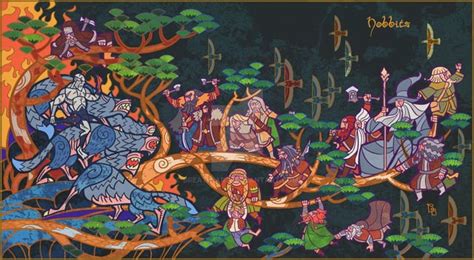 Fifteen Birds In The Trees By Breath Art Rimaginarymiddleearth