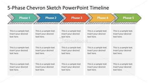 Editable Chevron Sketch Ppt Template Slidemodel