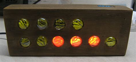 binary led marble clock 6 steps with pictures instructables