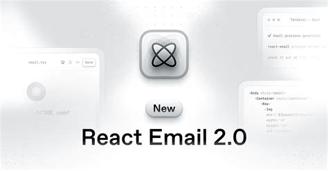 React Email 2 0 · Resend