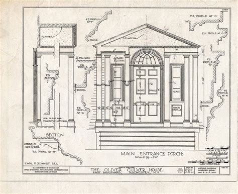 Blueprint Habs Ny28 Roch4 Sheet 6 Of 9 Oliver Culver House 70
