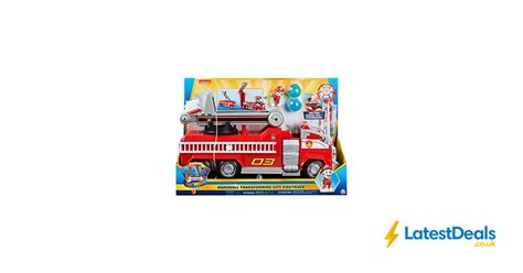 Paw Patrol Marshalls Transforming Movie City Fire Truck £52 54 At Amazon