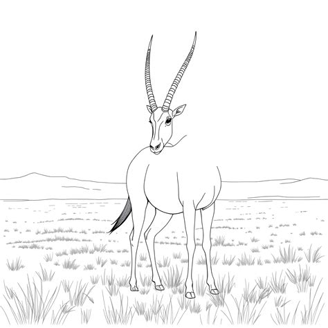 Best Oryx Coloring Pages Free Printable Pdf