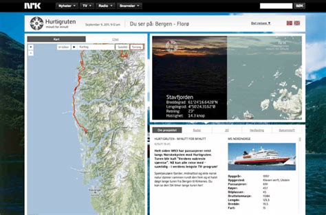 The Hurtigruten Minutt For Minutt Interactive Website Norwegian