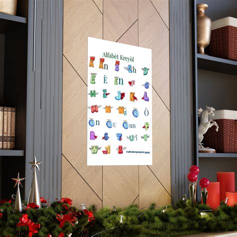 Haitian Creole Alphabet Vertical Poster Ayisyen Vertical Posters