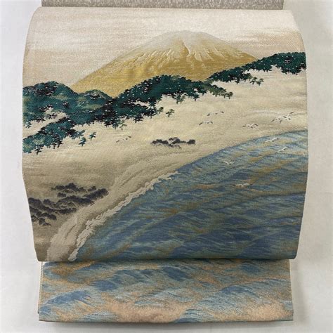 Yahoo オークション 袋帯 秀品 聚楽 横山大観 砂丘に聳ゆ 富士山 ベ