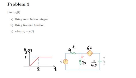 Problem Find V T A Using Convolution Integral B Chegg