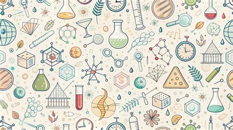 Science Doodle Seamless Pattern Premium Ai Generated Image
