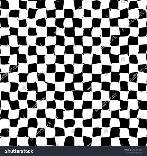 Black White Monochrome Seamlessly Repeatable Geometric Stock Vector
