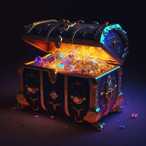 Game Gem Treasure Boxes Treasure Chest Magical Accessories Magic