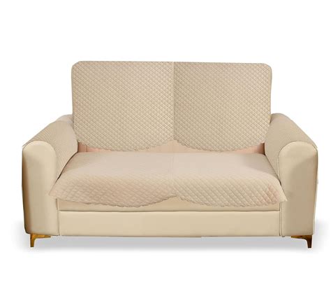 Yellow Weaves 2 Seater Self Design Quilted Sofa Cover With Arm Cover