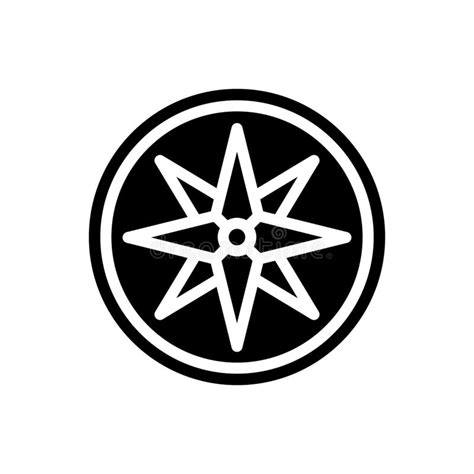 Compass Vector Icon Route Illustration Sign Road Symbol Stock Vector