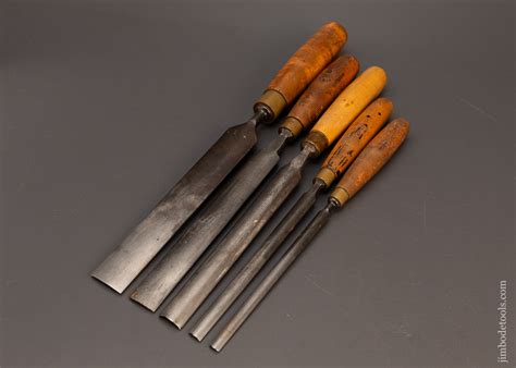 5 Great Boxwood Handled Paring Gouges Marples And Sorby 118866 Jim