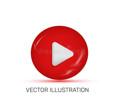 Unique 3d Realistic Red Play Media Icon Vector Design Stock Vector Illustration Of Choice