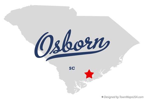 Map Of Osborn Sc South Carolina