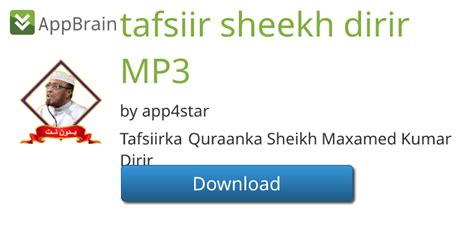 Tafsiir Sheekh Dirir Mp3 For Android Free App Download