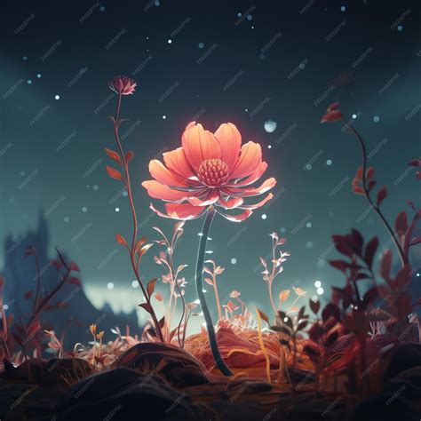 Premium Ai Image Lily Flower Animation