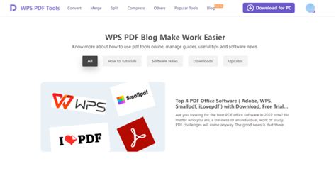 A Newly Launched All In One Essential And Smart Online WPS PDF Tool Helps In Efficient PDF