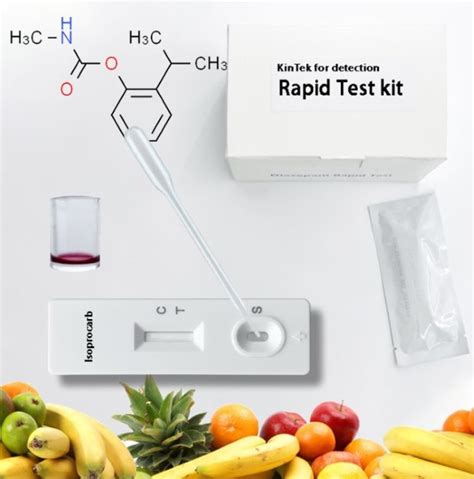 Isoprocarb Test Strips Kit For Pesticide Residue Detection Kintek