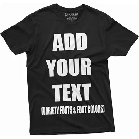 Custom Text Personalized Photo Design Unisex 100 Cotton Tee