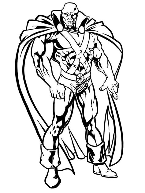 Martian Manhunter Coloring Page