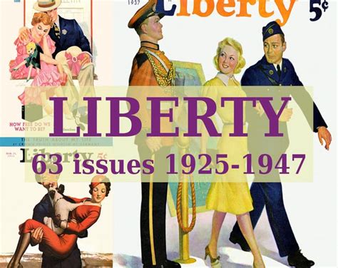 Complete Liberty Magazines 1934 1936 Fair Condition With Ads Etsy
