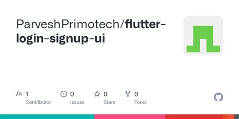 Github Parveshprimotechflutter Login Signup Ui