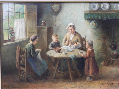 Murrays Auctioneers Lot 104 Cornelius Wouter Bouter Oil On Canvas 12 X 26 Interior Scene