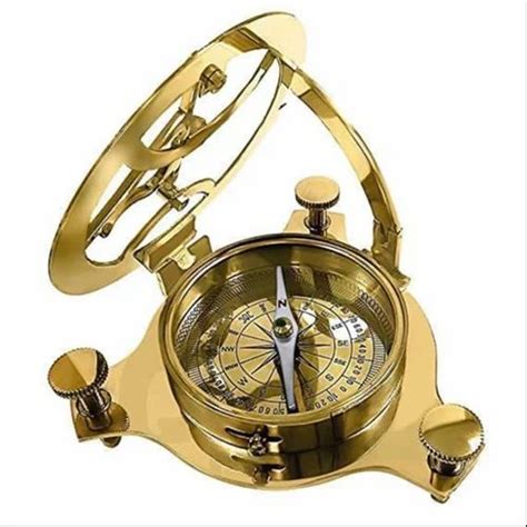 Brown Brass Compass Packaging Type Box Size Diameter 4 Inches At