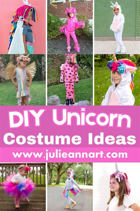 15 Diy Unicorn Costume Ideas To Dress Like A Magic Horn Julie Ann Art