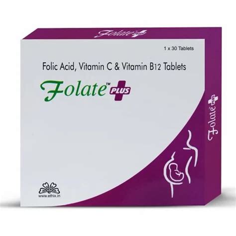 Folate Plus Tablet Box Of 1 1x30 Tabs Zerinta Life Sciences At