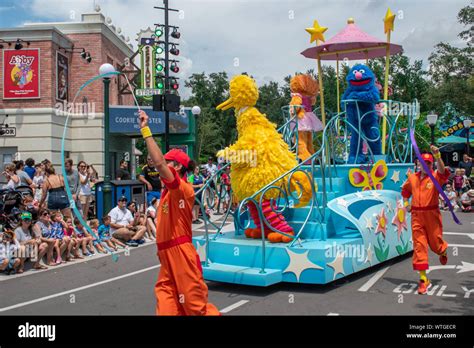 Orlando Florida August 28 2019 Big Bird Zoe Cookie Monters And
