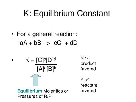 Ppt Gibbs Free Energy And Equilibrium Constants Powerpoint Presentation